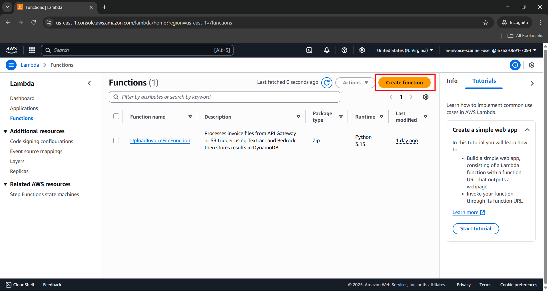 Create Lambda Function #2 :: AWS System Manager